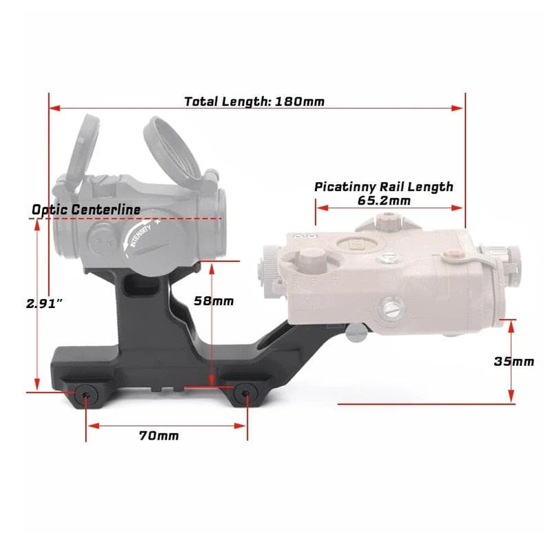 Tactical GBRS Hydra Mount for Holographic/Red Dot Sight — Tactical Gear ...